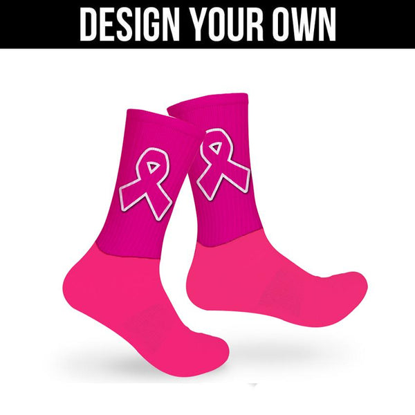 Pink Athletic Socks - Custom by Silky Socks